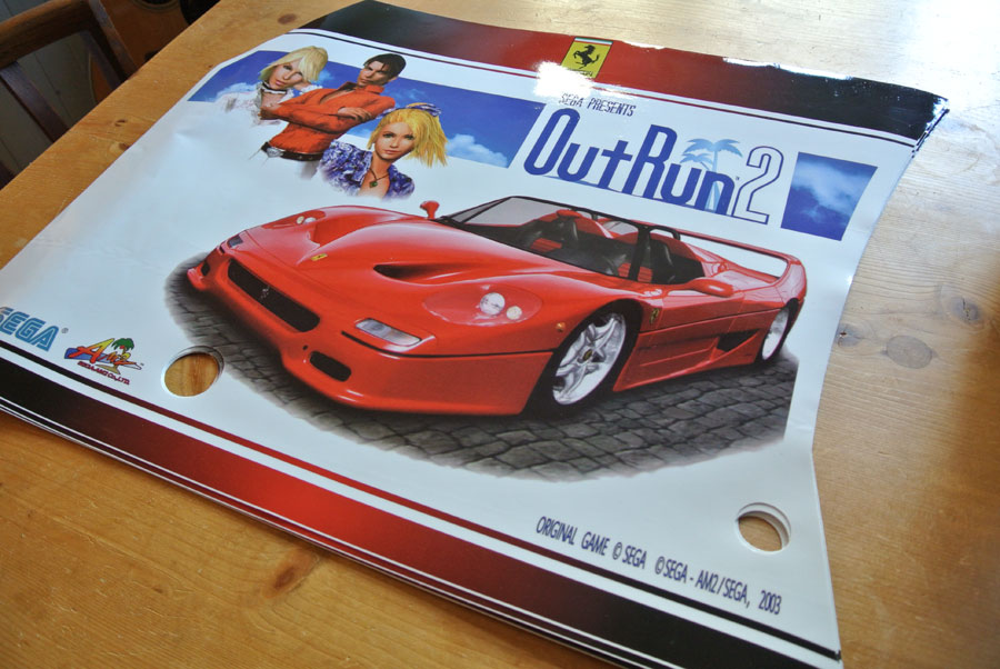 OutRun 2 Side Art – Arcade Art Shop