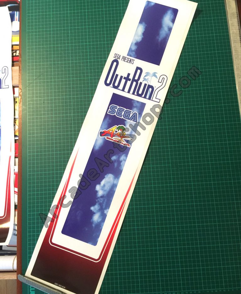 Sega OutRun 2 seat back decal (UK version) ORT-1603-BUK – Arcade Art Shop