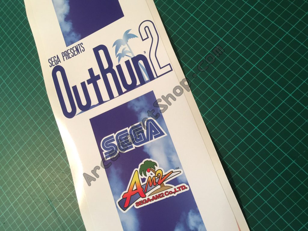 Sega OutRun 2 seat back decal (UK version) ORT-1603-BUK – Arcade Art Shop
