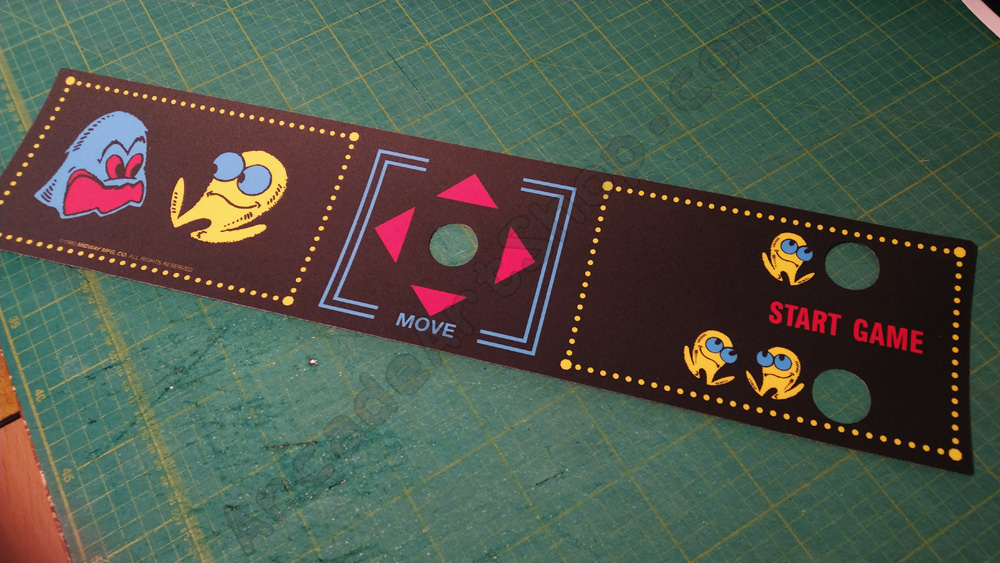 Midway Pac-Man Control Panel Overlay CPO pacman – Arcade Art Shop