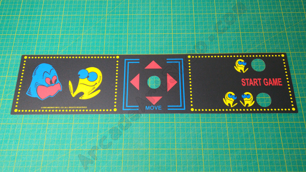Midway Pac-Man Control Panel Overlay CPO pacman – Arcade Art Shop