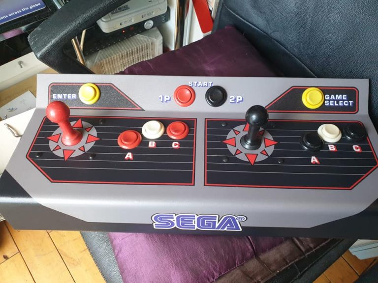 Sega Megatech Control Panel Overlay – Arcade Art Shop