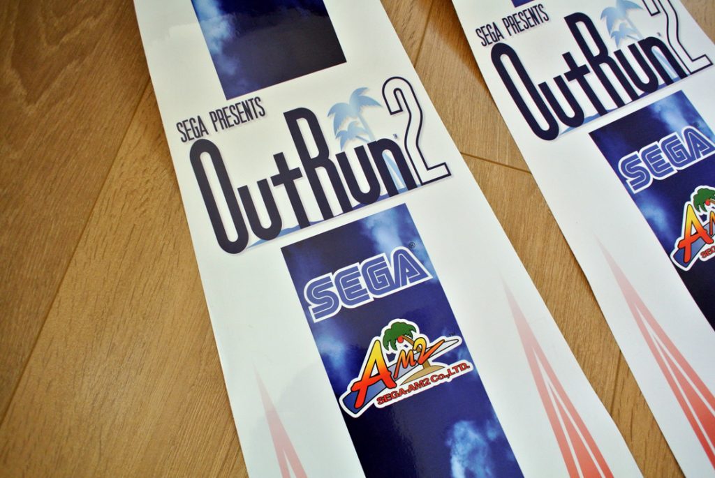 OutRun 2 seat back decal (Japan version) – Arcade Art Shop