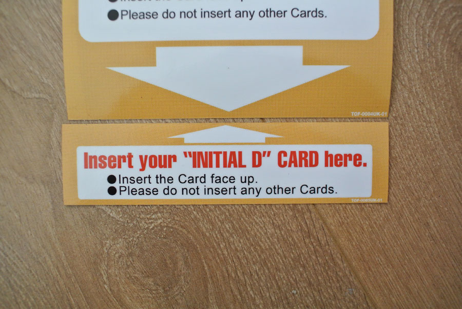 Initial-D Card Reader decals - Arcade Art Shop