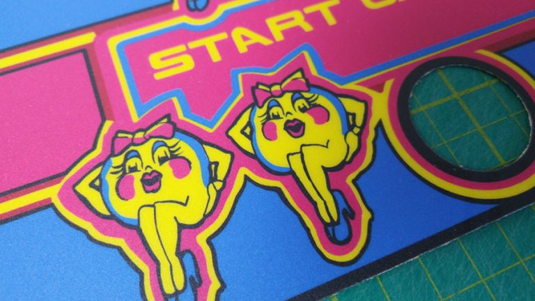 Ms. Pac-Man control panel overlay miss pacman cpo polycarbonate ...
