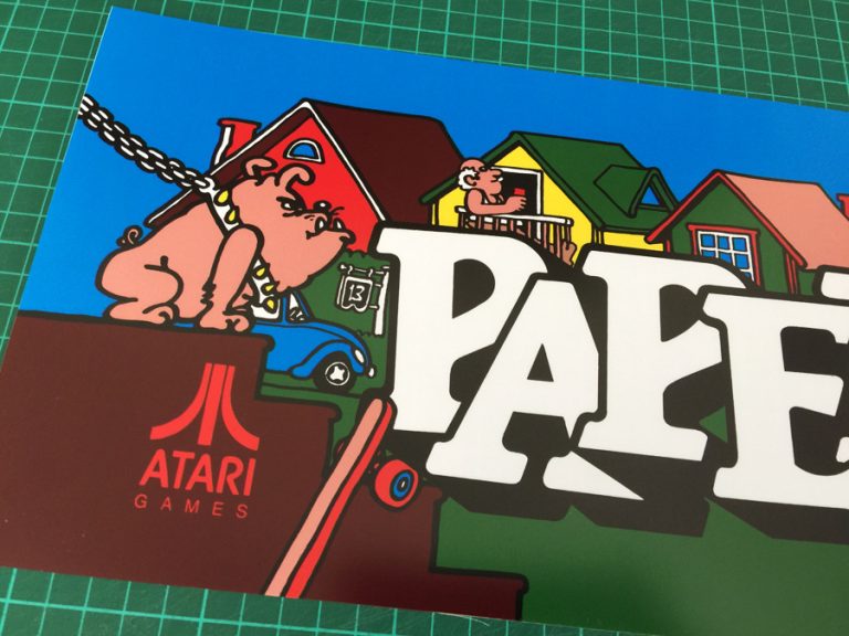 Paperboy Atari Marquee – Arcade Art Shop
