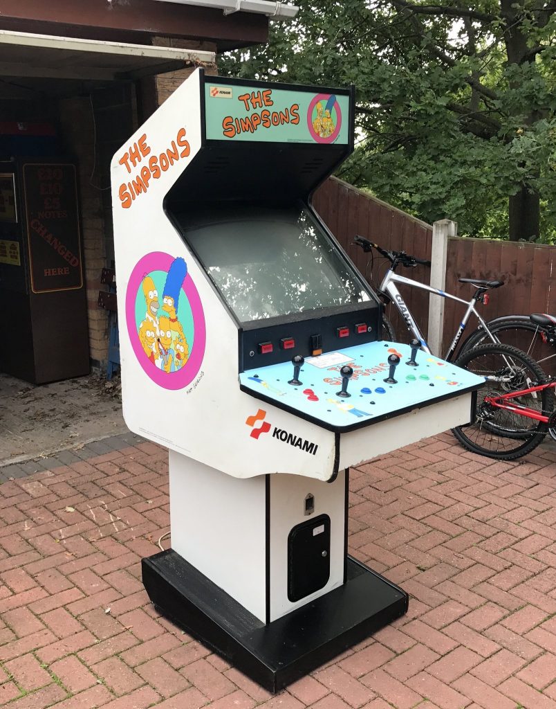 The Simpsons Konami 4-Player UK Control Panel Overlay CPO – Arcade Art Shop