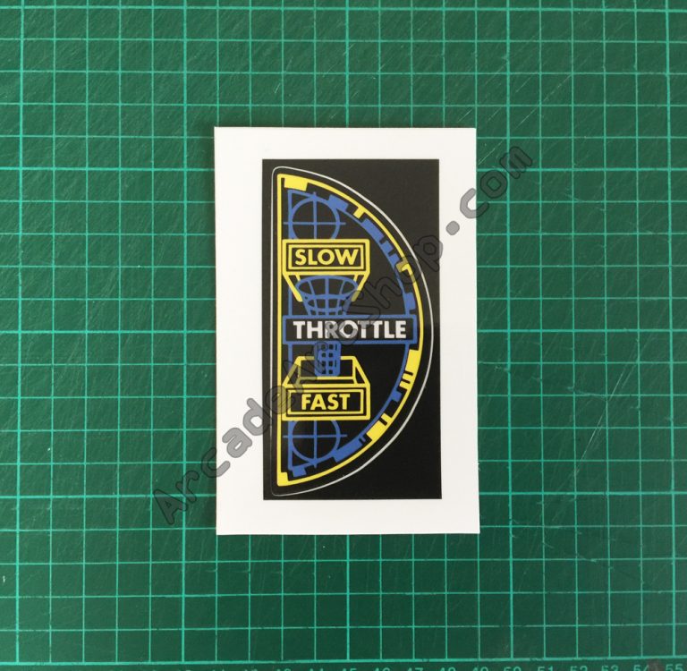 Afterburner throttle decal (left side) – Arcade Art Shop