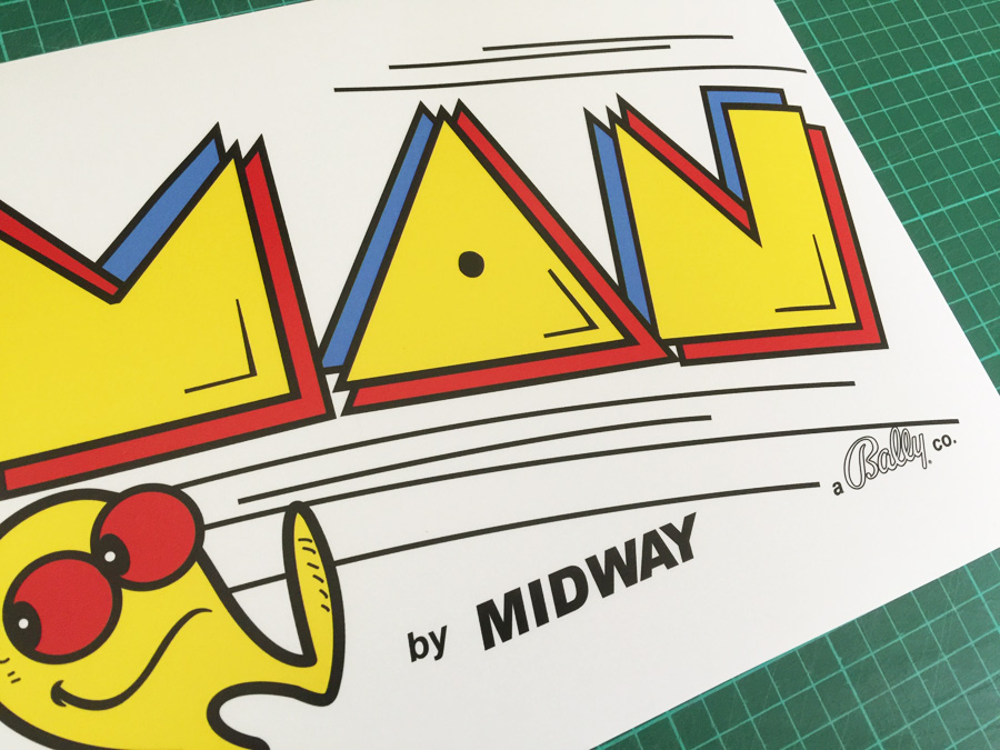 Pac-Man full size upright marquee pacman – Arcade Art Shop