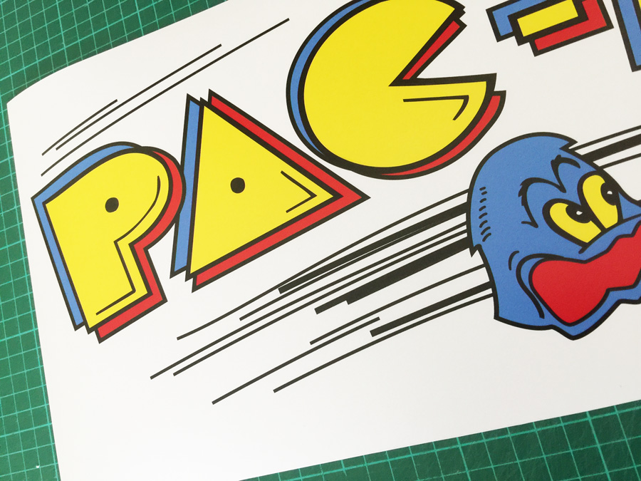 Pac-Man full size upright marquee pacman – Arcade Art Shop