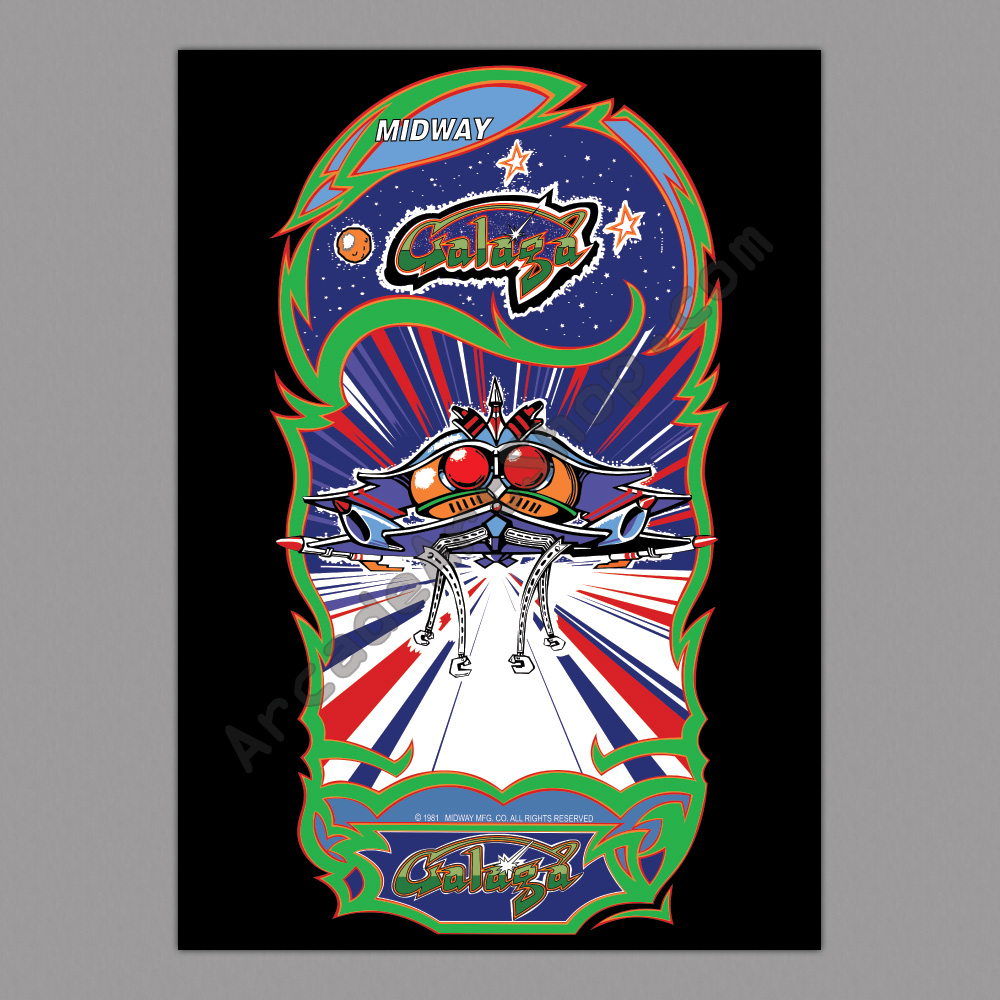 Galaga large arcade Poster 50x70cm – Arcade Art Shop