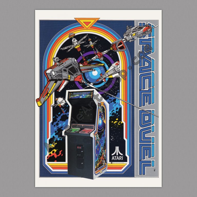 Space Duel Atari large arcade Poster 50x70cm – Arcade Art Shop