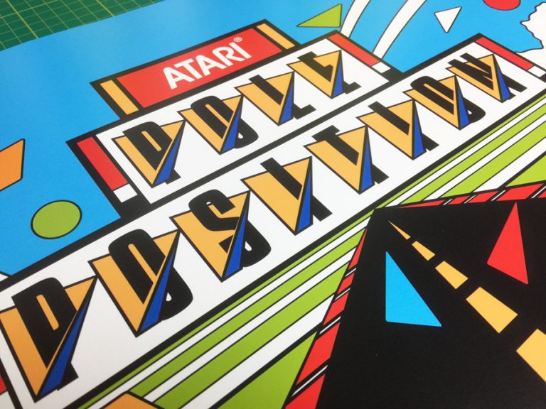 Pole Position Atari large arcade Poster 50x70cm – Arcade Art Shop