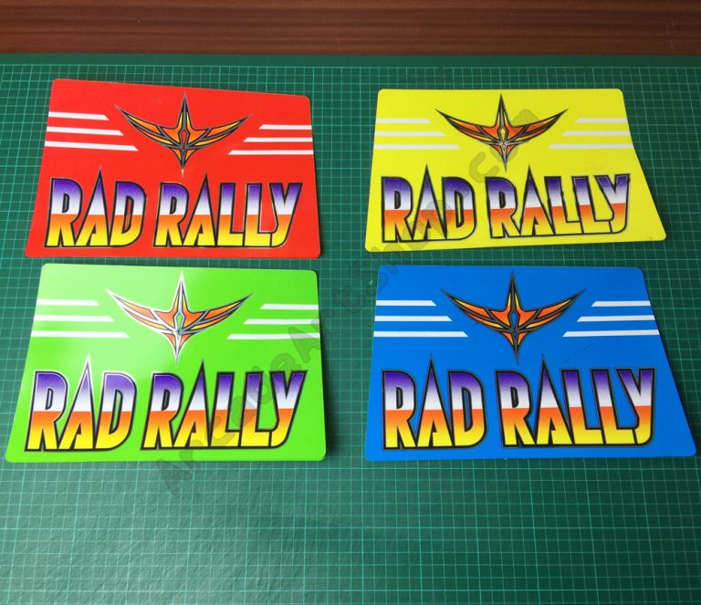 Sega Rad Rally original seat back stickers *NEW* – Arcade Art Shop