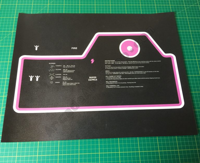 Tempest cabaret control panel overlay CPO – Arcade Art Shop