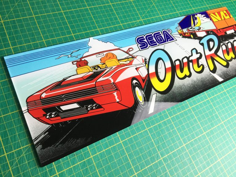 OutRun Mini/Cabaret Perspex marquee – Arcade Art Shop