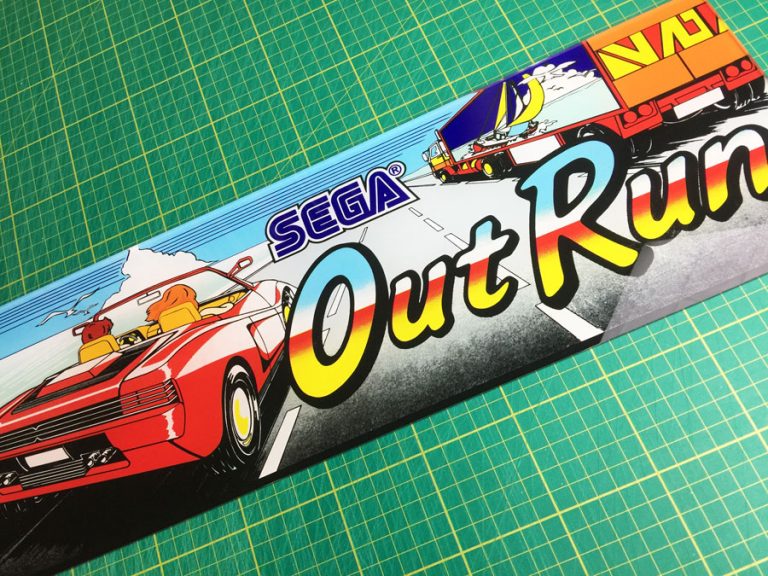 OutRun Mini/Cabaret Perspex marquee – Arcade Art Shop