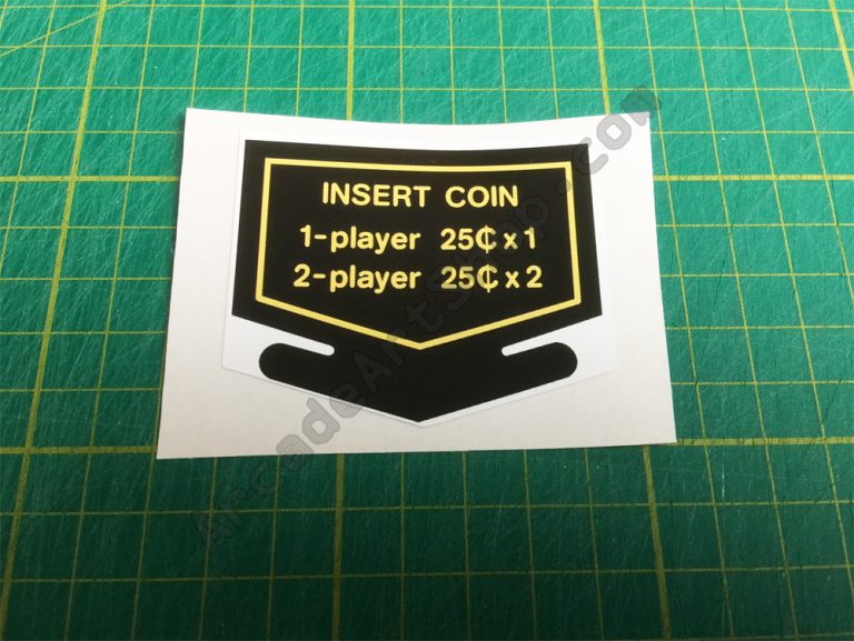 Nintendo Insert Coin decal, USA 25 Cents – Arcade Art Shop