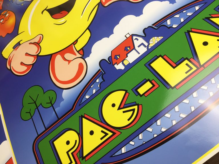 Pac-Land side art pair Pacland – Arcade Art Shop
