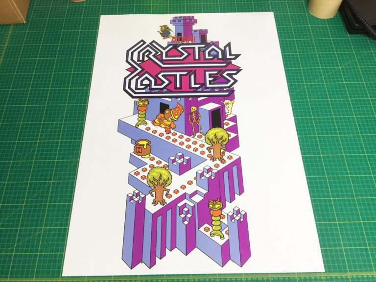 Crystal Castles Atari large arcade poster 50 x 70cm – Arcade Art Shop