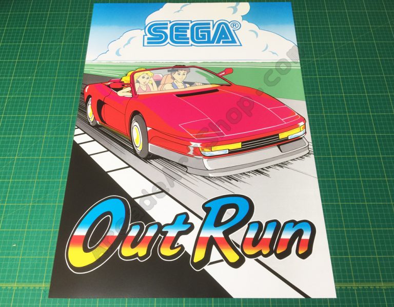 OutRun Sega large arcade Poster 50x70cm – Arcade Art Shop