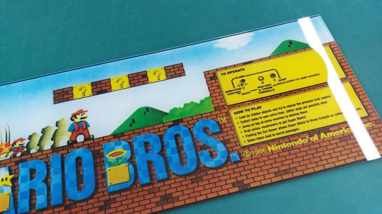 Vs. Super Mario Bros. marquee – Arcade Art Shop