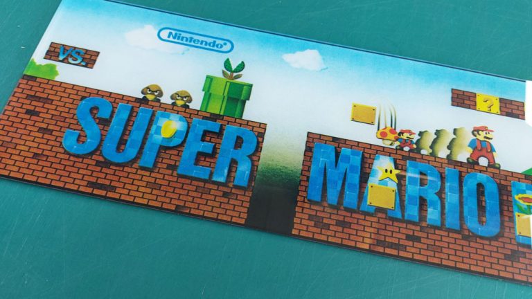 Vs. Super Mario Bros. marquee – Arcade Art Shop