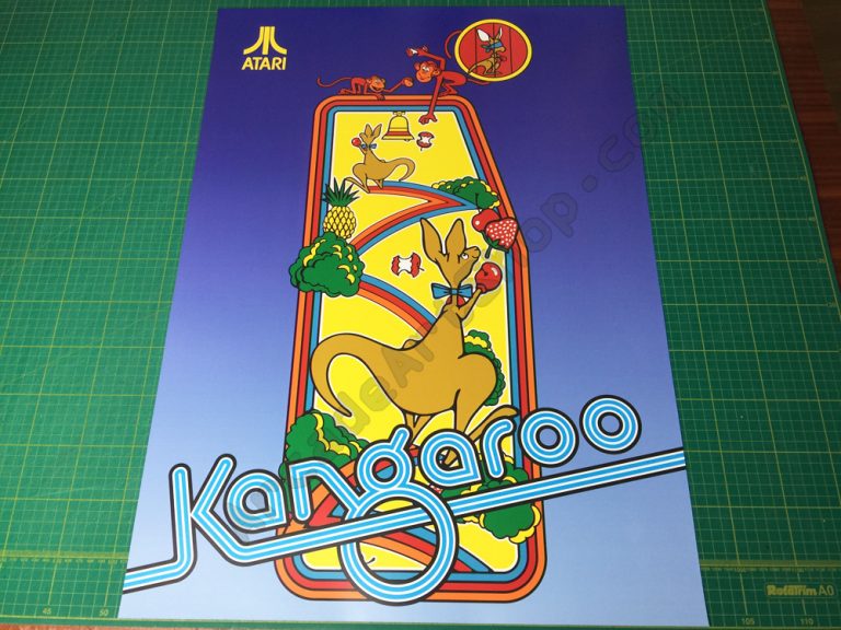 Kangaroo Atari large arcade Poster 50x70cm – Arcade Art Shop