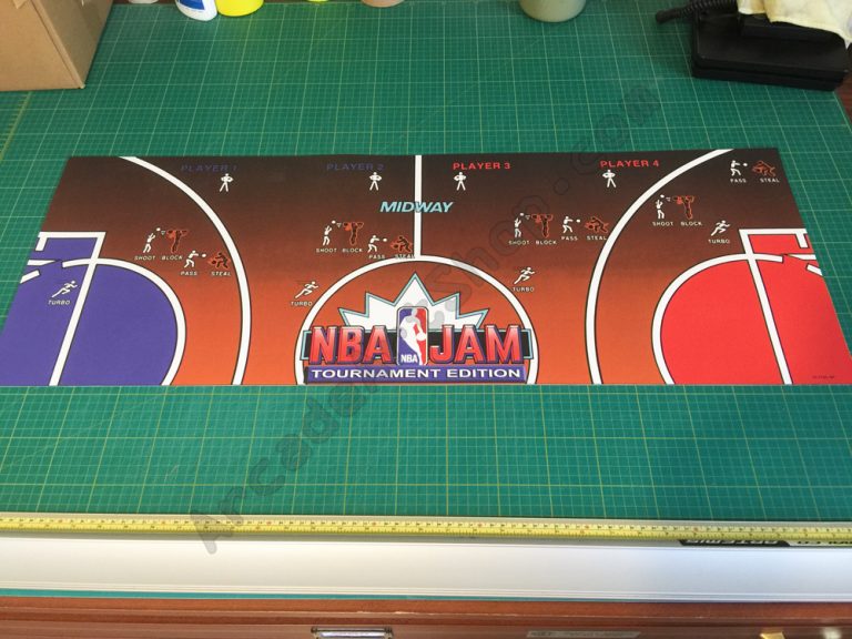 NBA Jam Tournament Edition control panel overlay cpo – Arcade Art Shop