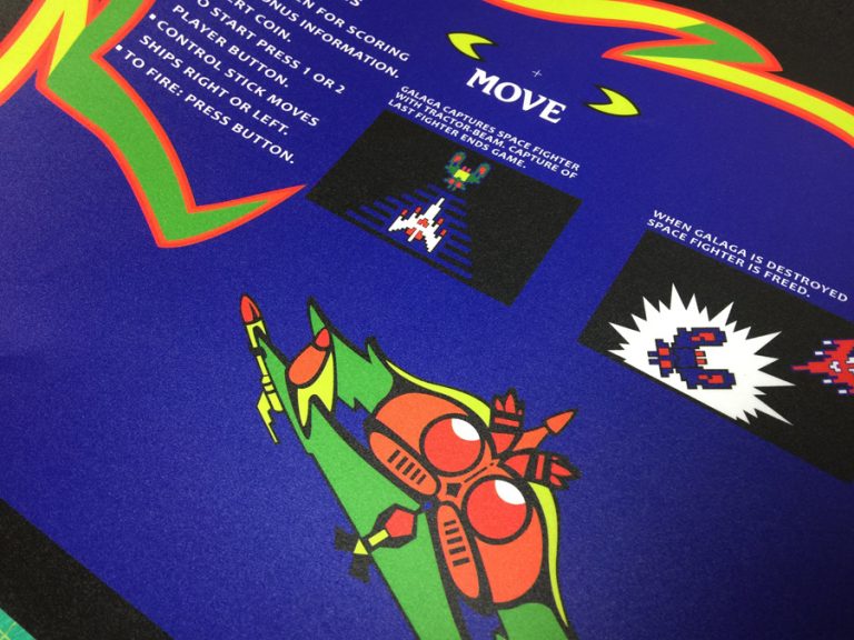 Galaga control panel overlay cpo – Arcade Art Shop