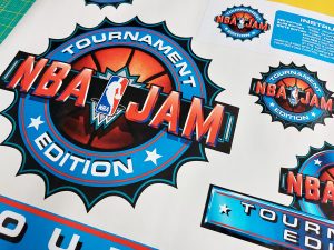 NBA Jam Tournament Edition sticker set – Arcade Art Shop