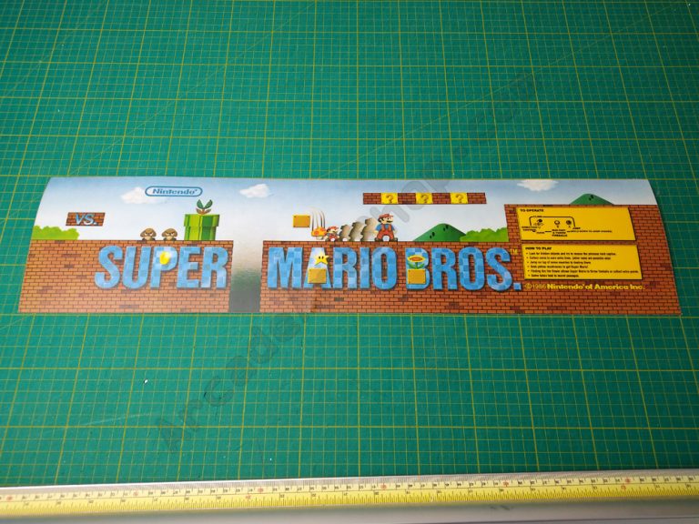 Super Mario Bros. Nintendo NOS original marquee *SOLD OUT* – Arcade Art ...