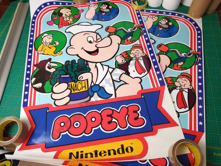 Popeye side art pair – Arcade Art Shop