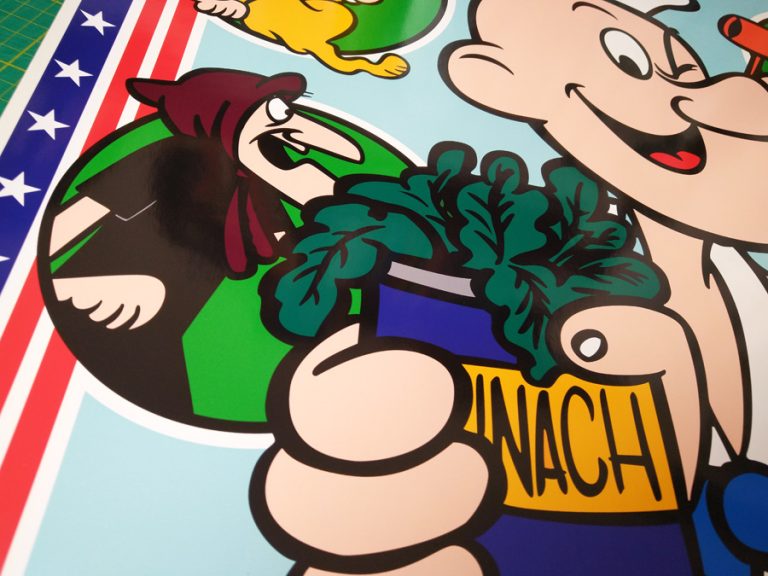 Popeye side art pair – Arcade Art Shop