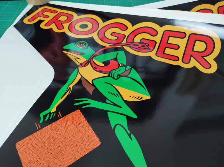 Frogger side art pair Sega Gremlin – Arcade Art Shop
