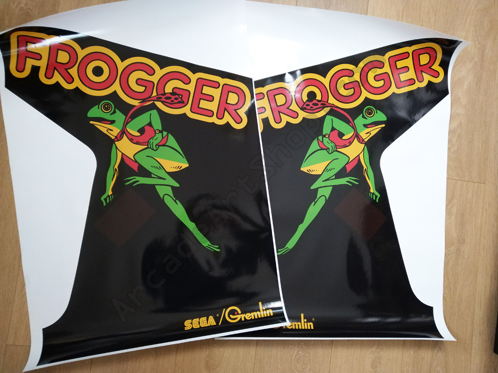 Frogger side art pair – Arcade Art Shop