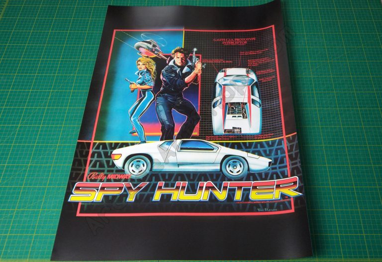 Spy Hunter large arcade poster 50x70cm – Arcade Art Shop