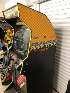 SCUD Race / Plus upright side art (custom design) – Arcade Art Shop