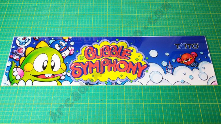 Bubble Symphony marquee (Bubble Bobble 2) – Arcade Art Shop
