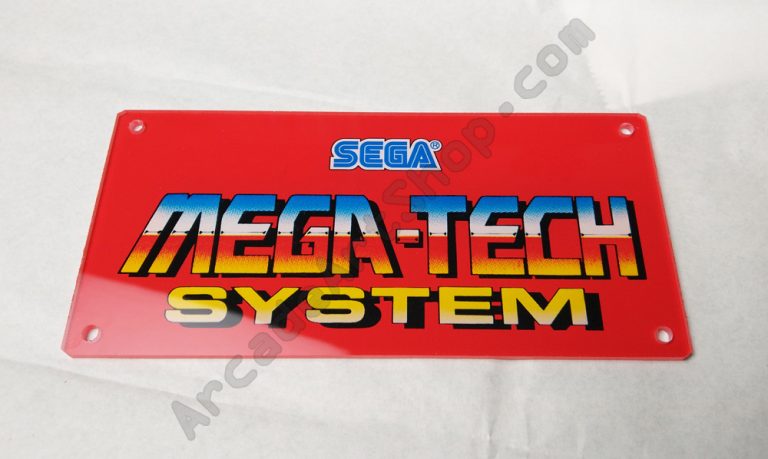 Sega Megatech perspex/plexi marquee – Arcade Art Shop