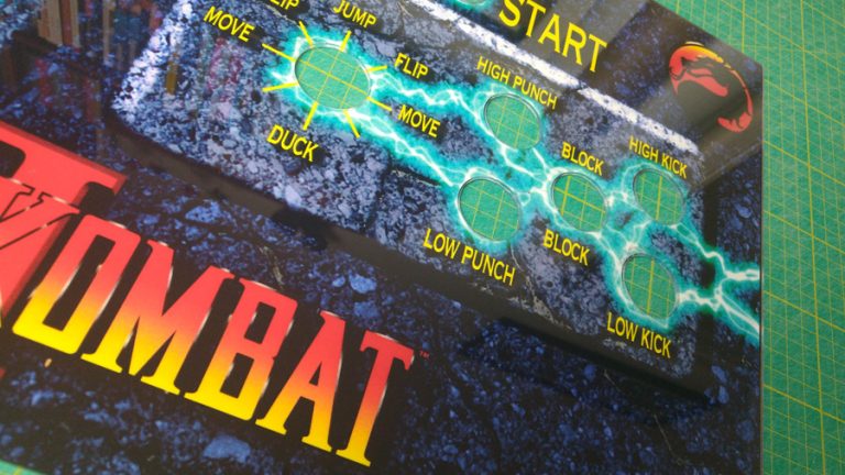 Mortal Kombat II MK2 perspex/plexi control panel – Arcade Art Shop