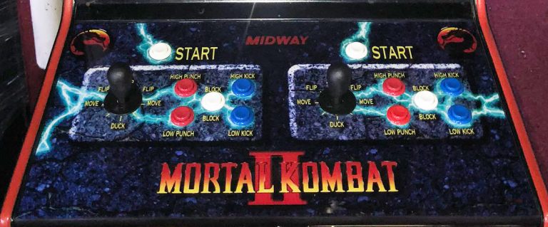 Mortal Kombat II MK2 perspex/plexi control panel – Arcade Art Shop