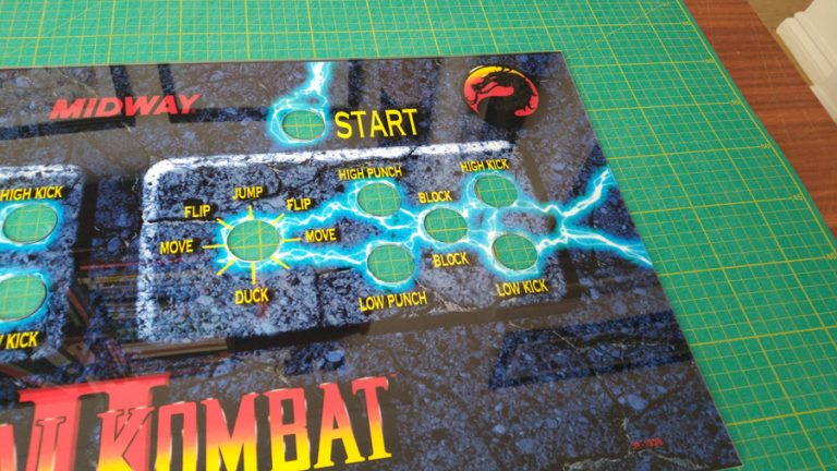 Mortal Kombat II MK2 perspex/plexi control panel cpo – Arcade Art Shop
