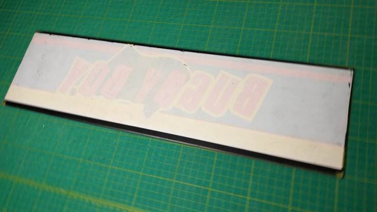 Original Buggy Boy Junior glass marquee – Arcade Art Shop