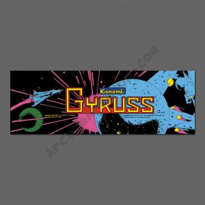 Gyruss marquee (Konami alternate version) – Arcade Art Shop