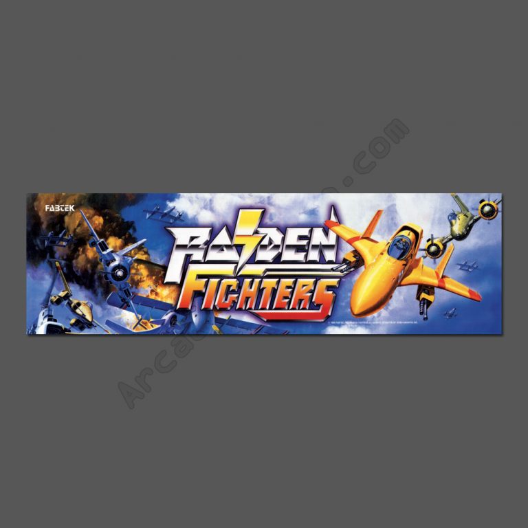 Raiden Fighters marquee – Arcade Art Shop