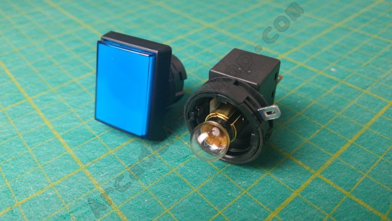 Blue illuminated rectangular push button Sega *NEW* 509-5495-05 *SOLD ...