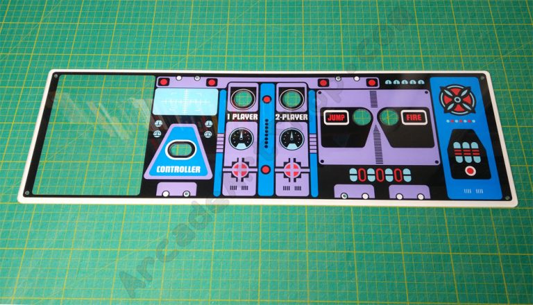 Space Demon plexi/perspex control panel cpo – Arcade Art Shop