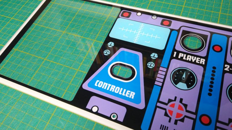 Space Demon plexi/perspex control panel cpo – Arcade Art Shop