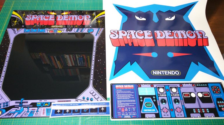 Space Demon Full Kit (Marquee + CPO + Bezel etc) – Arcade Art Shop